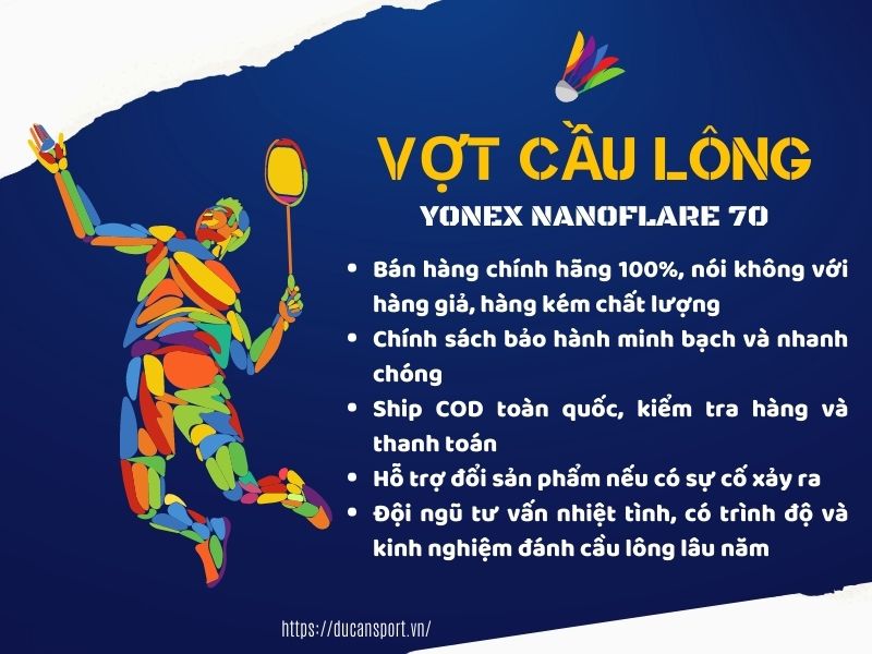 Vợt Cầu Lông Yonex Nanoflare 70 Chính Hãng, Giá Tốt | ĐứcAnSport